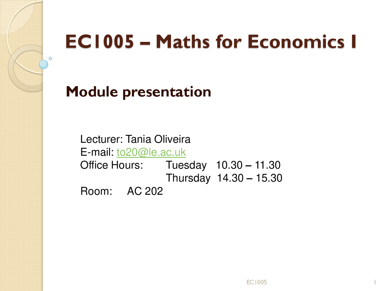 Mathematical economics and trade economics - Docsity