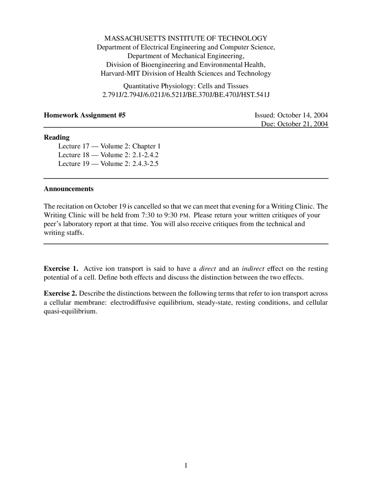 Cells And Tissues Homework 5 Exercises And Problems Quantitative