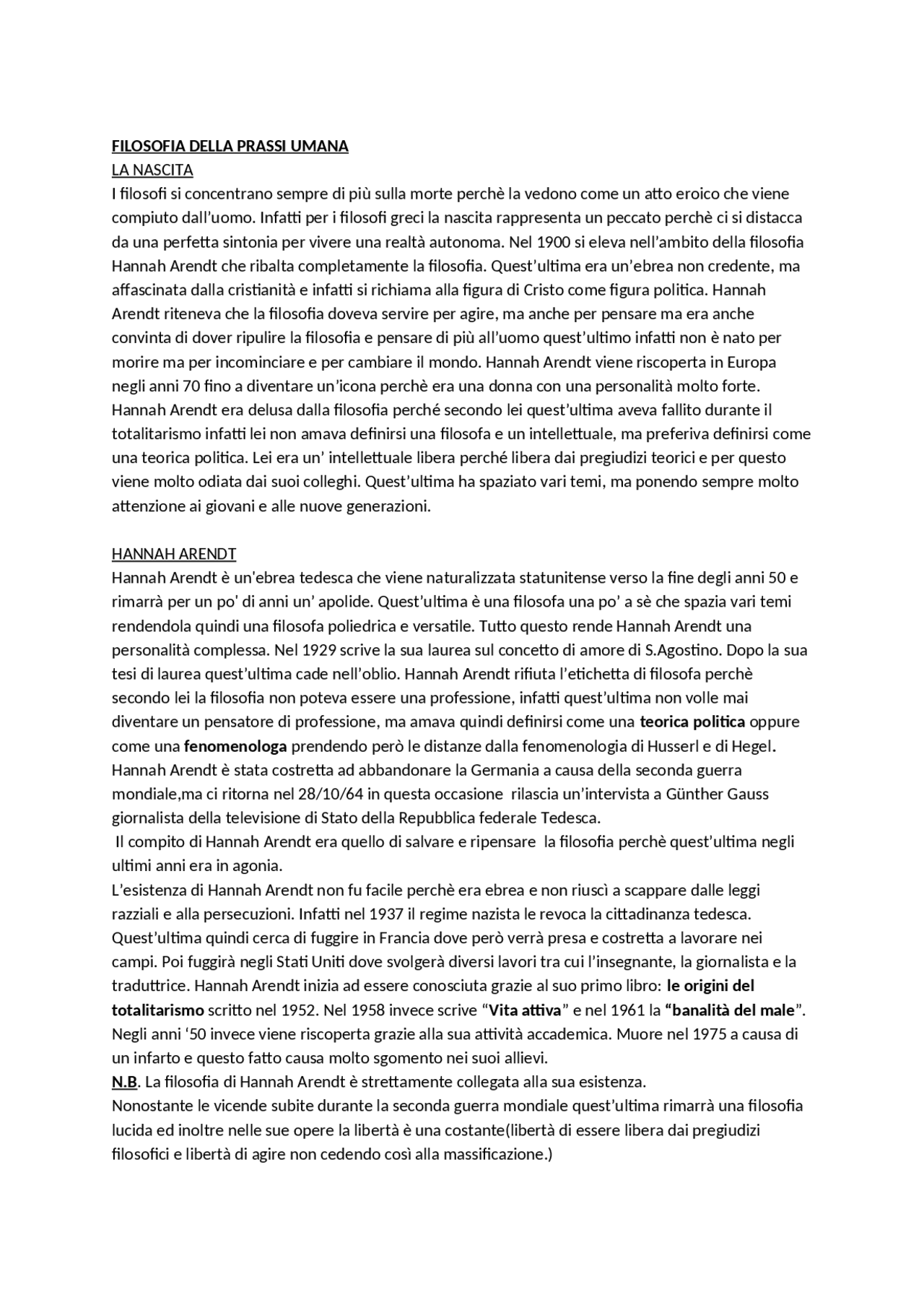 La Banalità Del Male Docsity