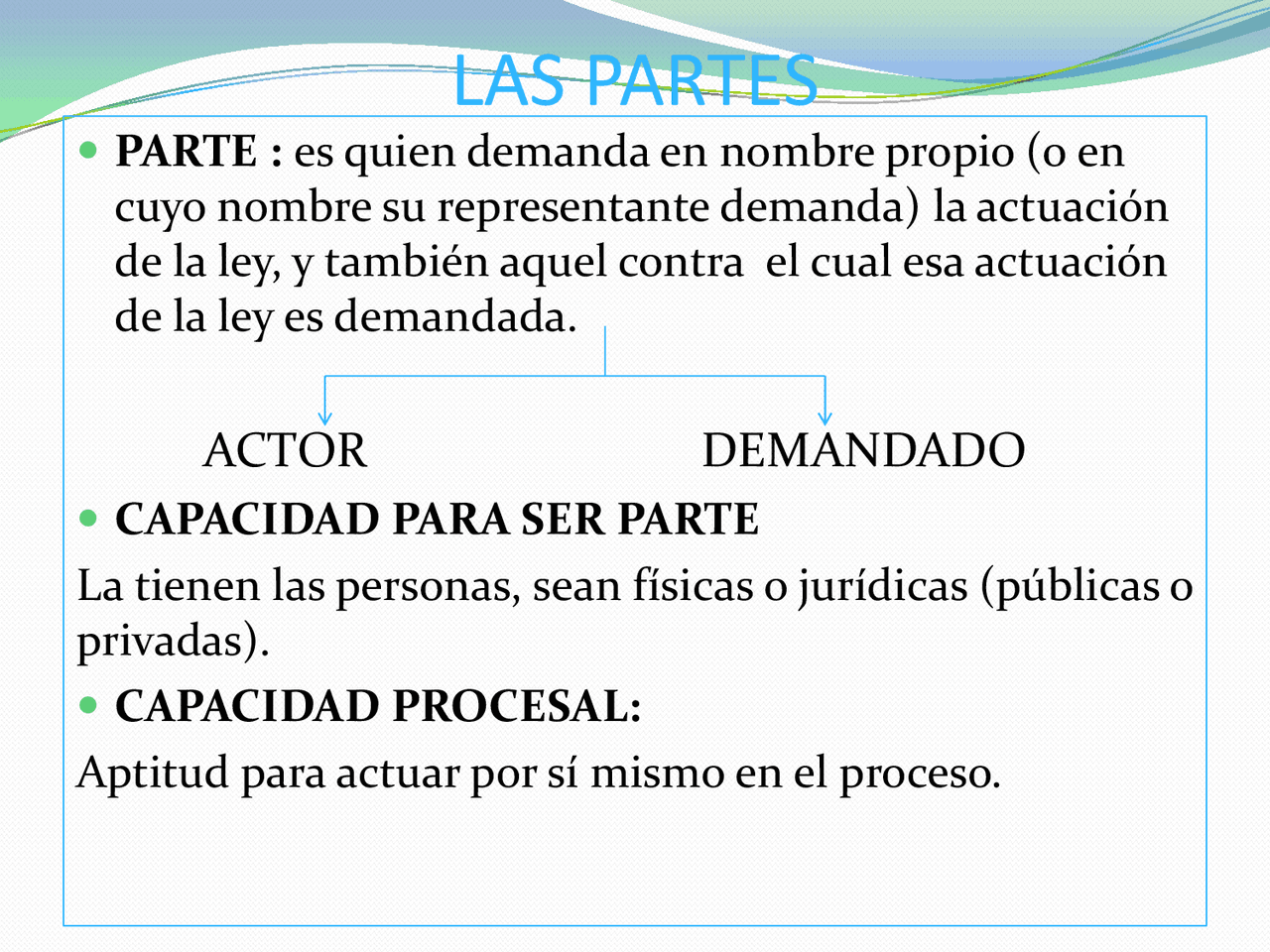 Las partes de un Proceso - Docsity