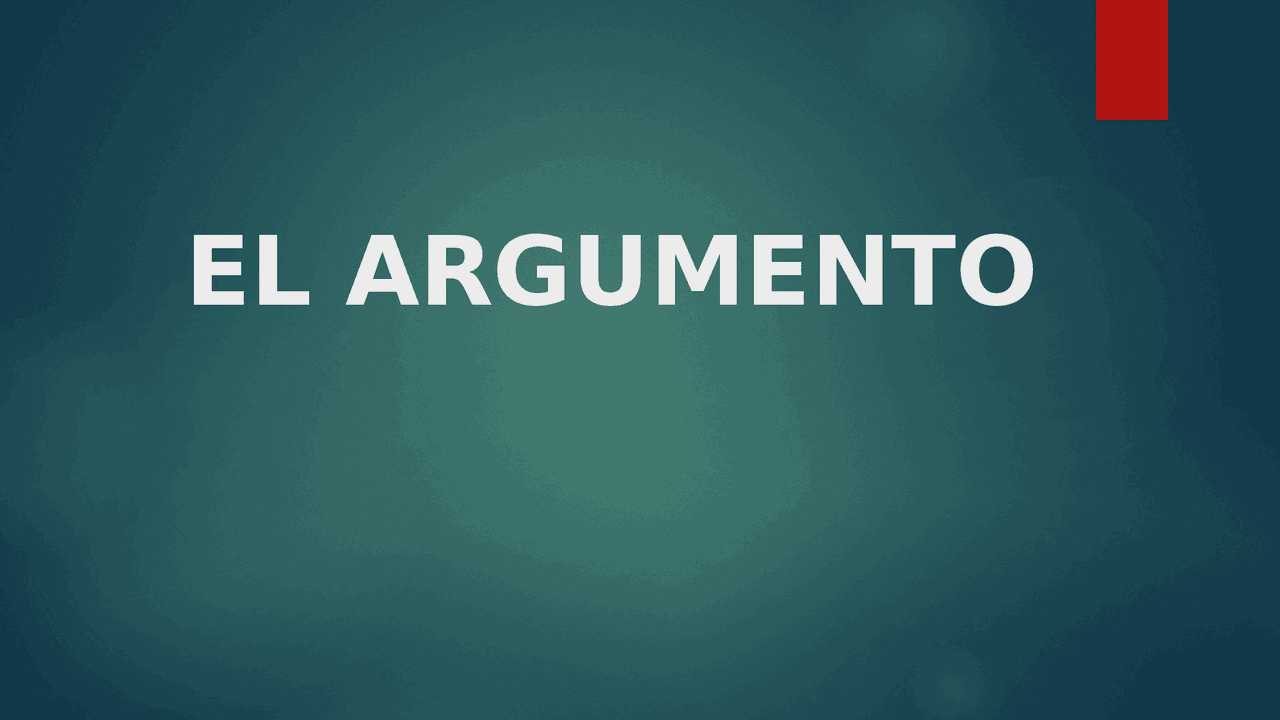 ¿que es el argumento? - Docsity