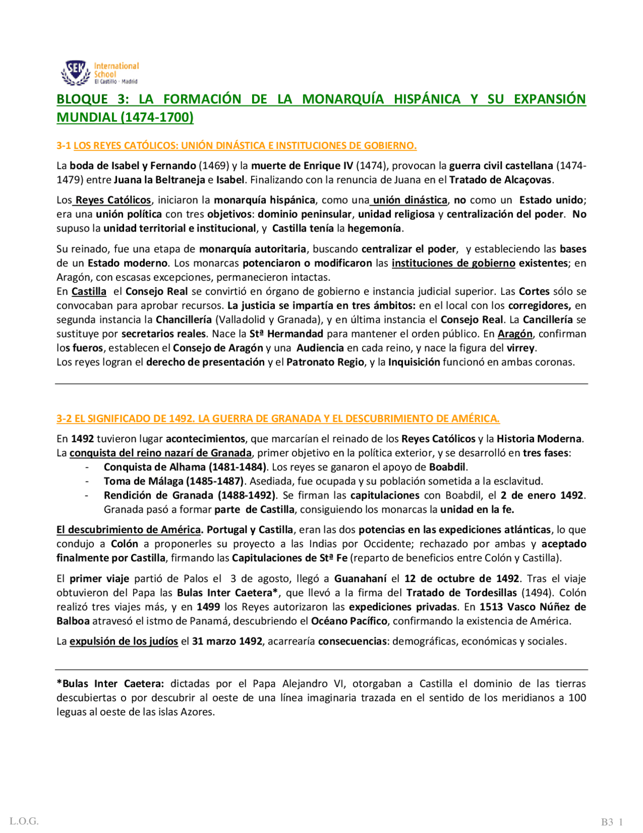 Bloque 3 De Historia Apuntes De 2 De Bachillerato Docsity