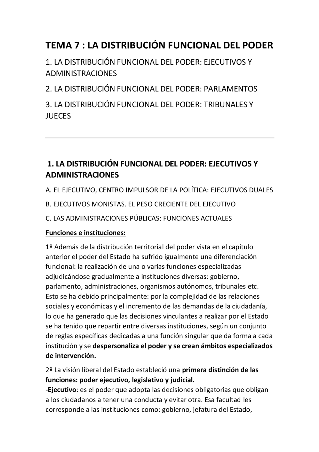 TEMA 7: instituciones y estructuras de decisión | Apuntes de Ciencias ...