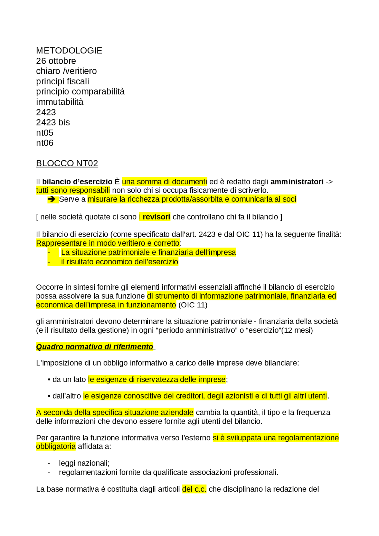 Metodologie Quantitative Lassini Appunti Di Economia Docsity