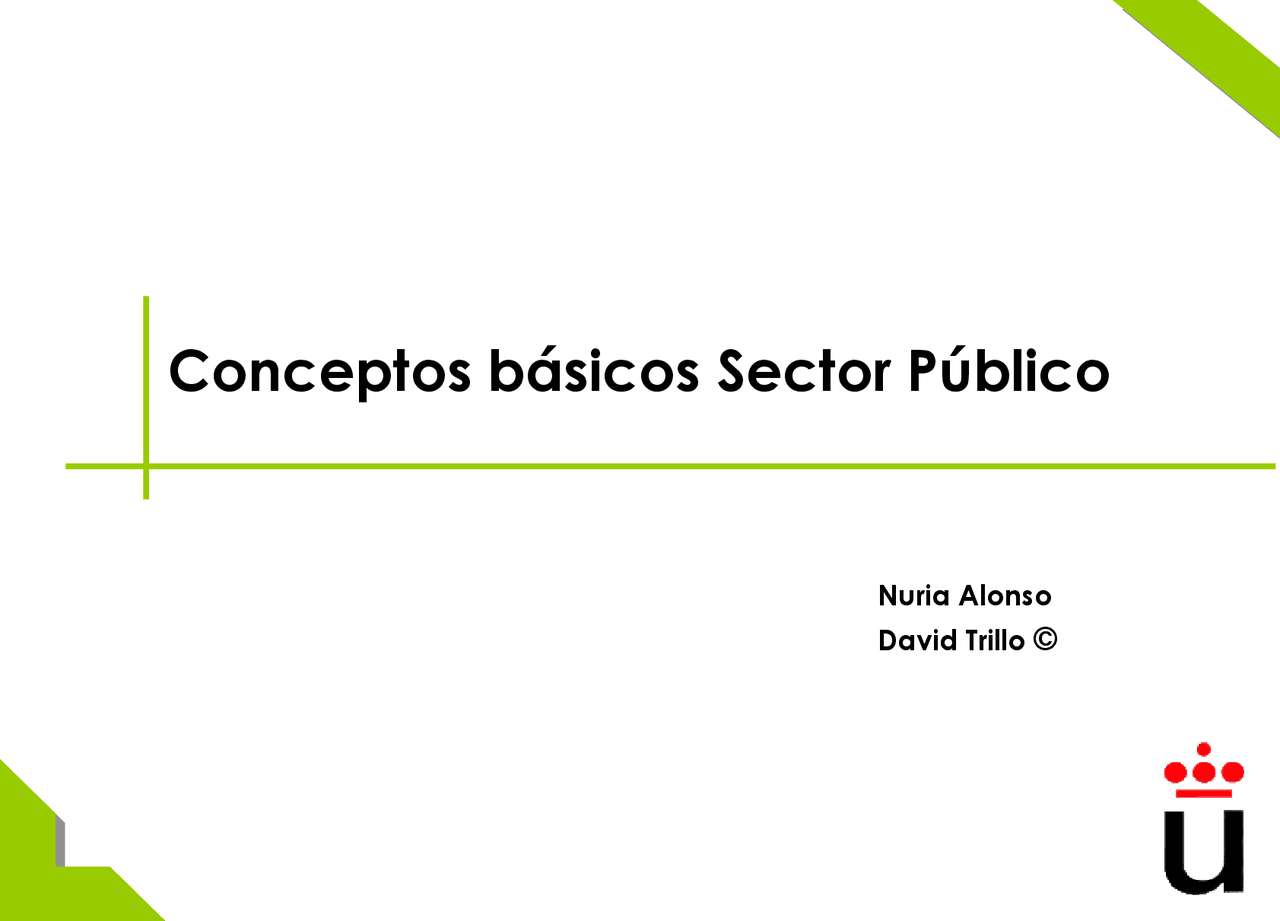Presentacion del sector publico - Docsity