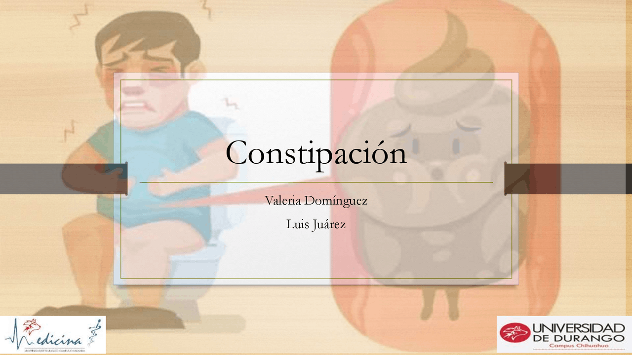 Constipacion en el niño - Docsity