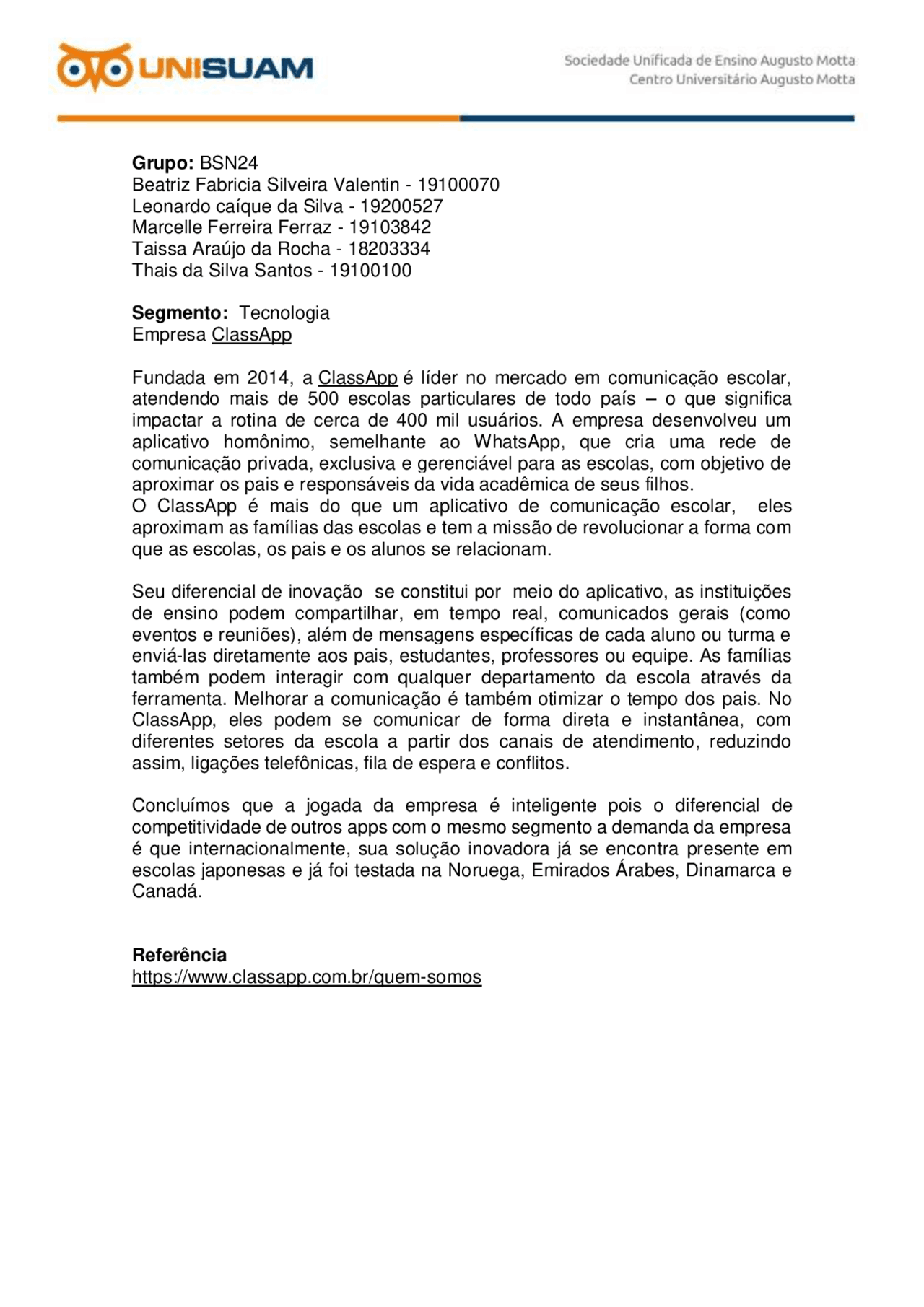 Empreendedorismo E Inovação Docsity