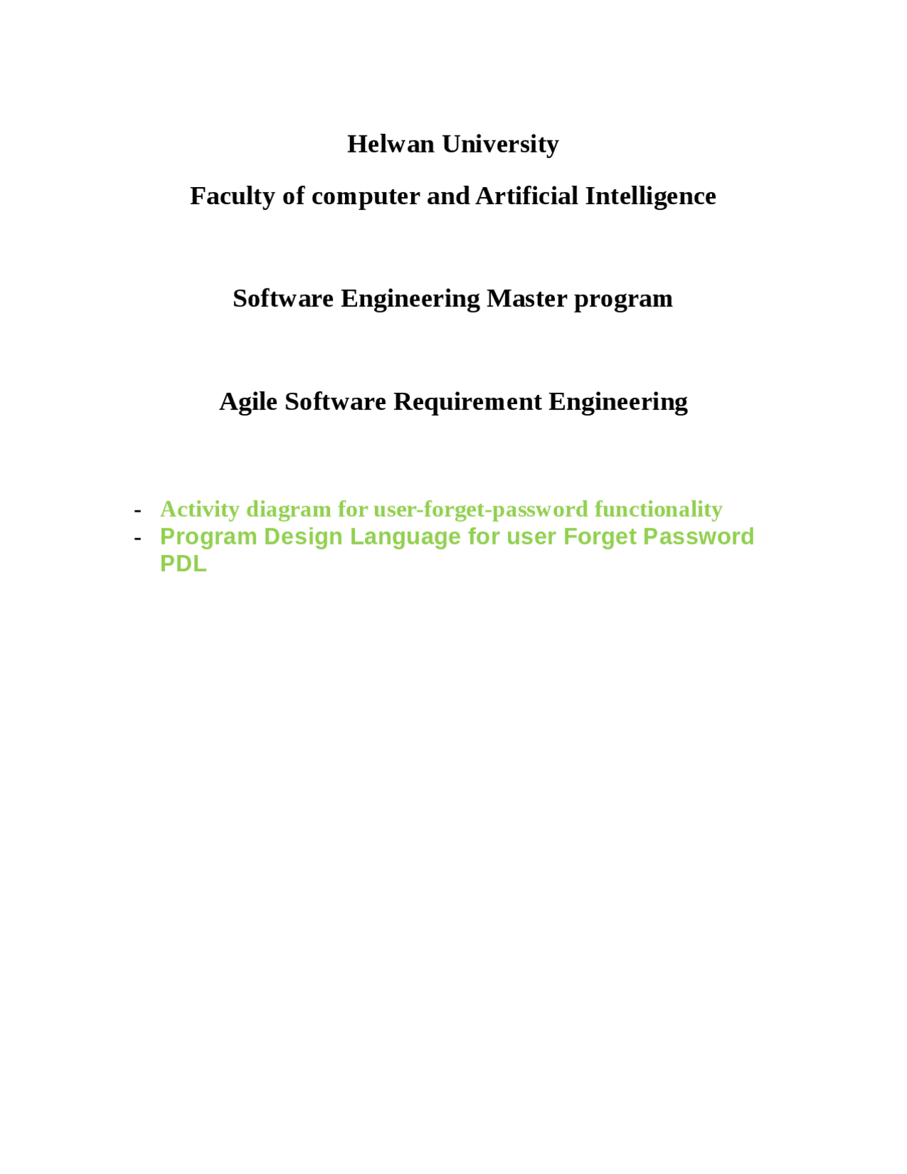 Activity diagram for user-forget-password functionality+PDL ...