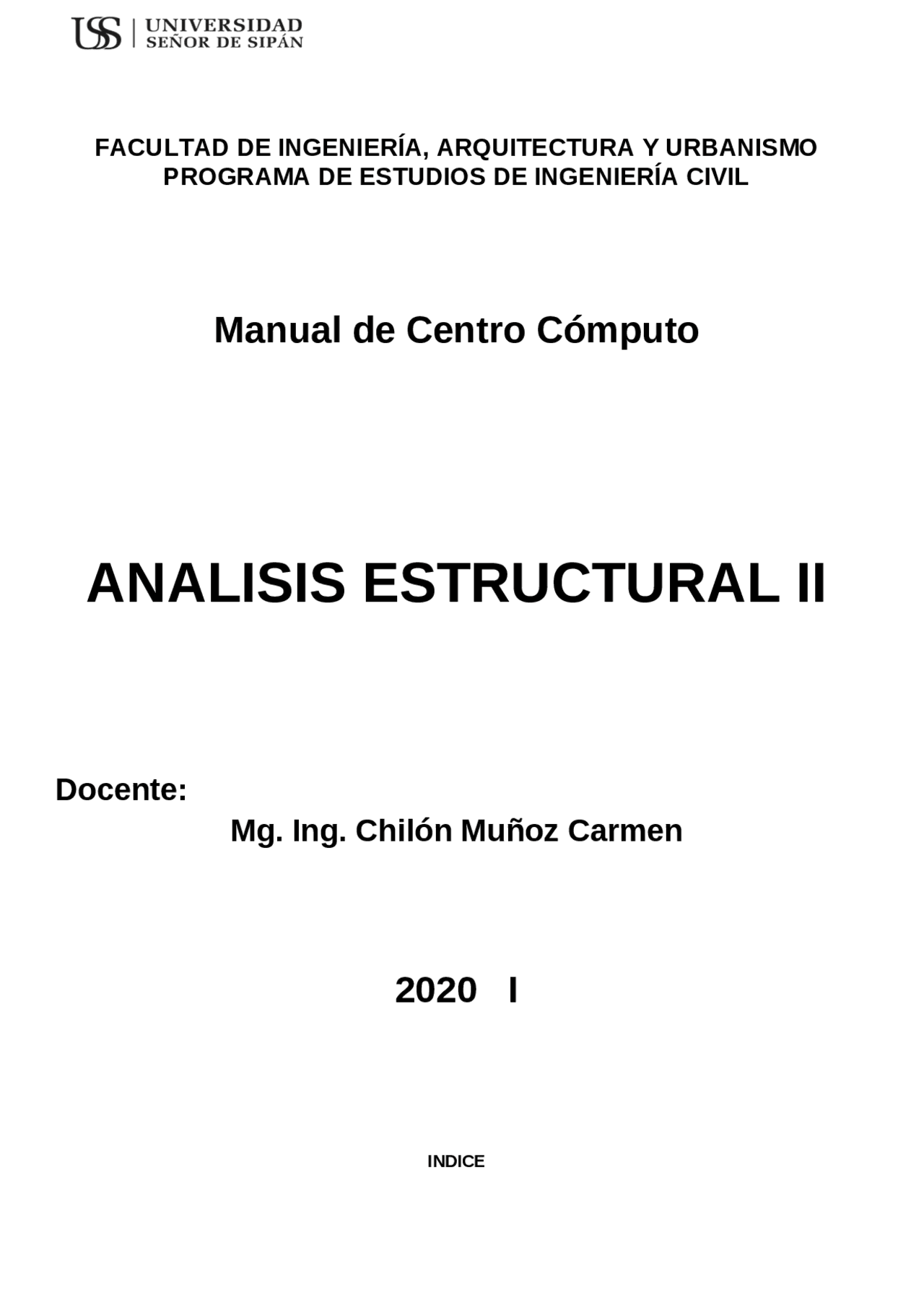 Analisis Estructural Ll Laboratorio Docsity