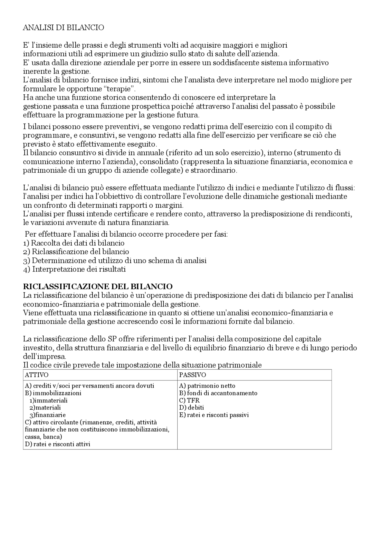 Riassunto Prima Parte Programmazione E Controllo Di Gestione Docsity