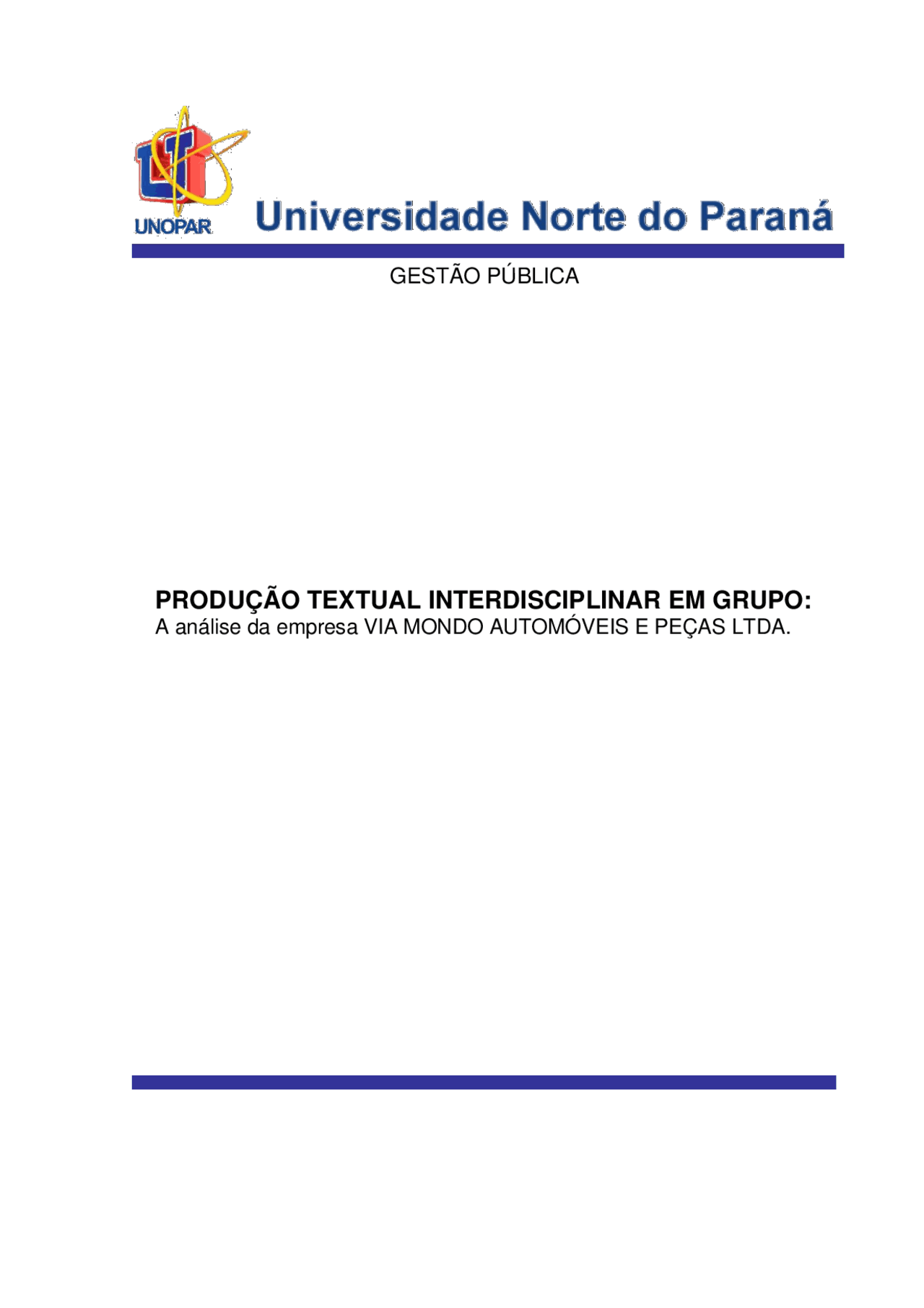 Portfolio Gestão Pública Unopar 2sem2018 Docsity