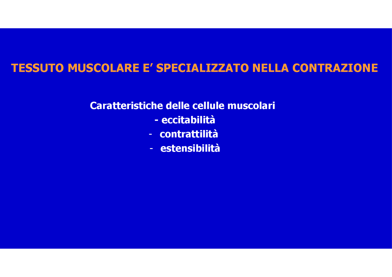Slide Sul Tessuto Muscolare Docsity