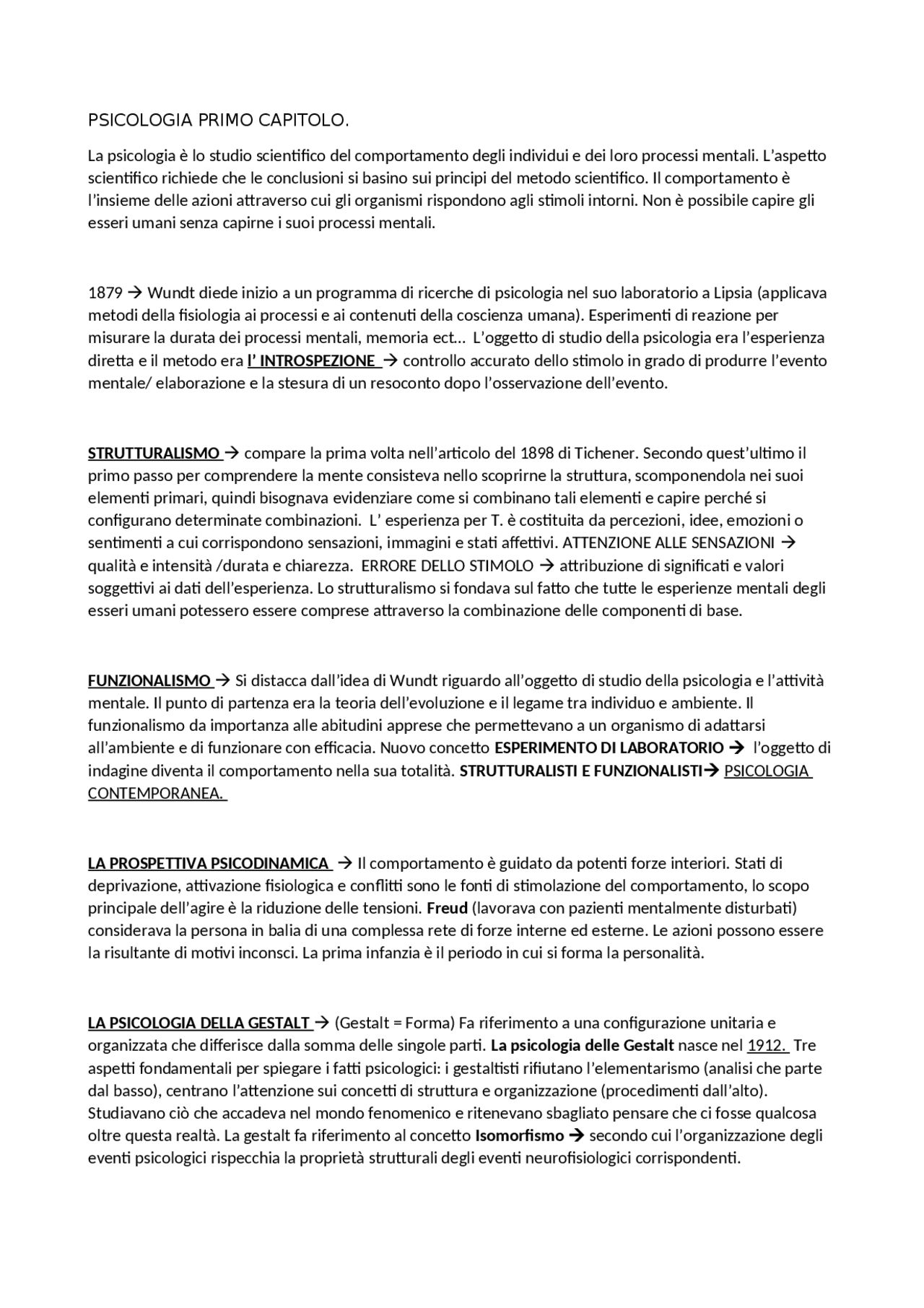 Psicologia generale gerrig - Docsity