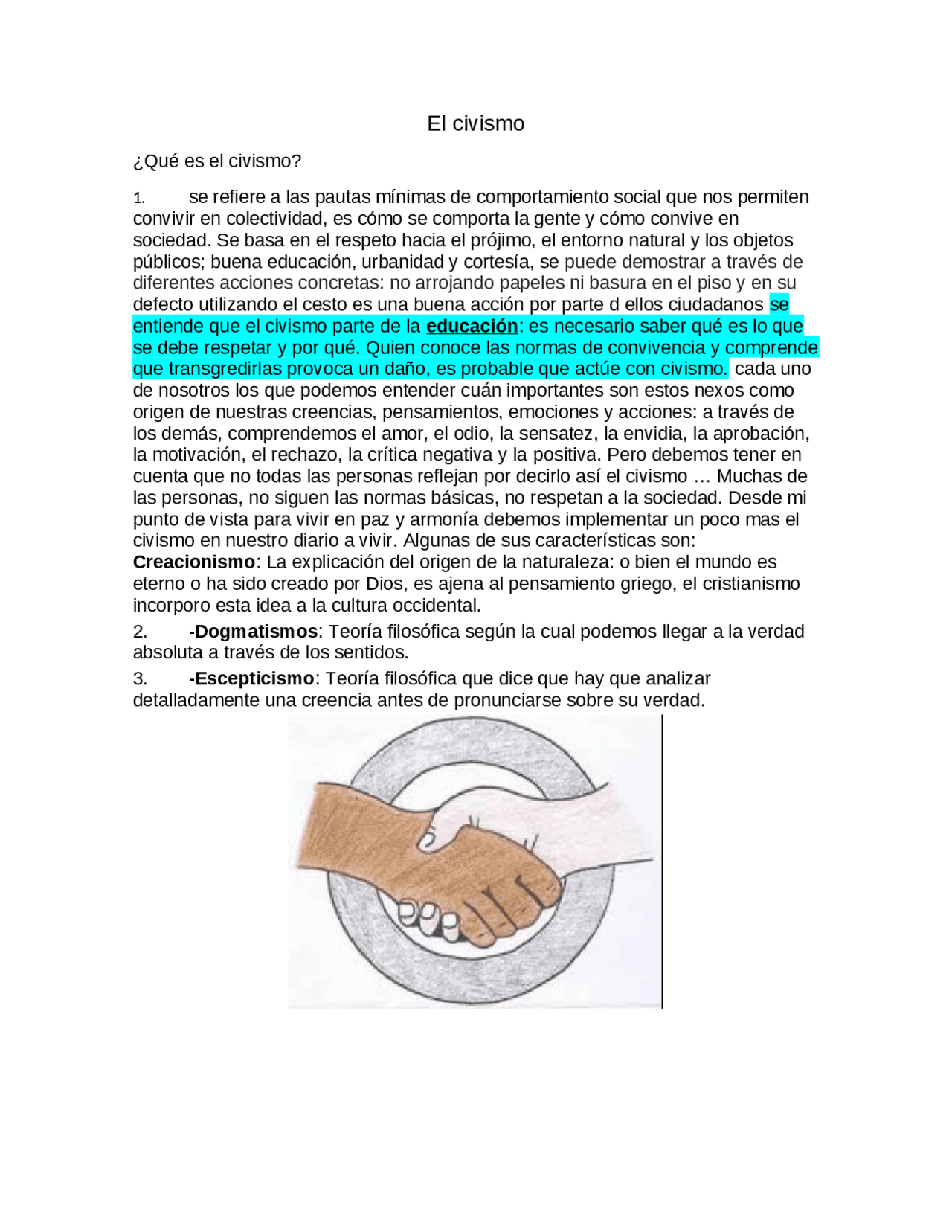 CIVISMO ¿QUE ES ?¿EN QUE CONSISTE? - Docsity