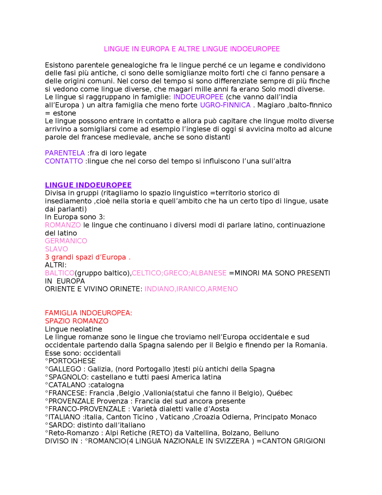 Appunti Linguistica Generale Docsity