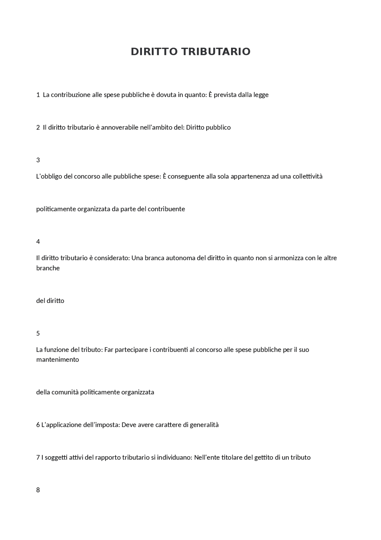 Prove Desame Diritto Tributario Mercatorum Prove Desame Di Diritto