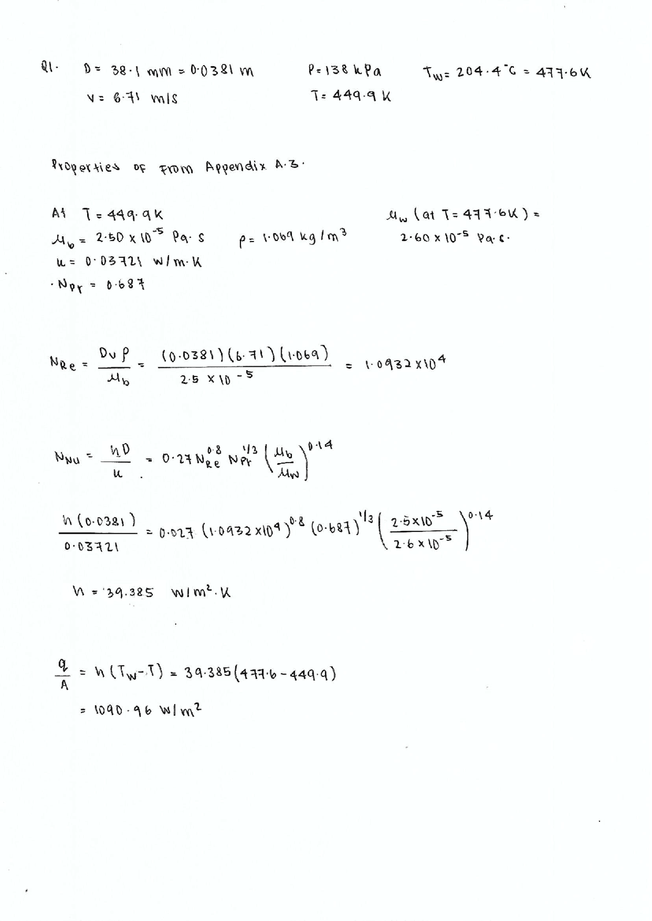 Assignment Heat And Mass Transfer Docsity