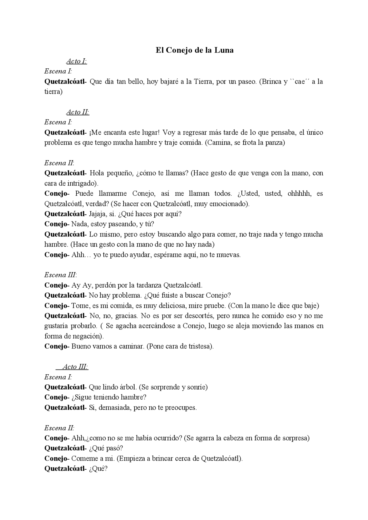 El conejo de la Luna - Docsity