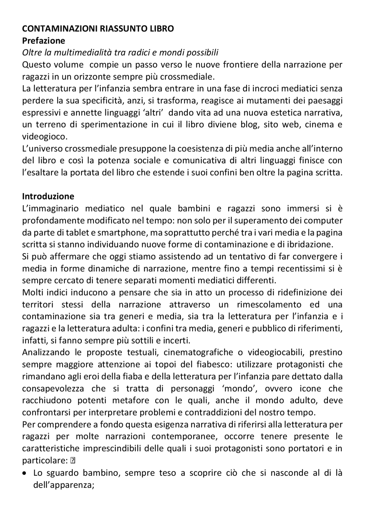 Contaminazioni Antoniazzi Docsity