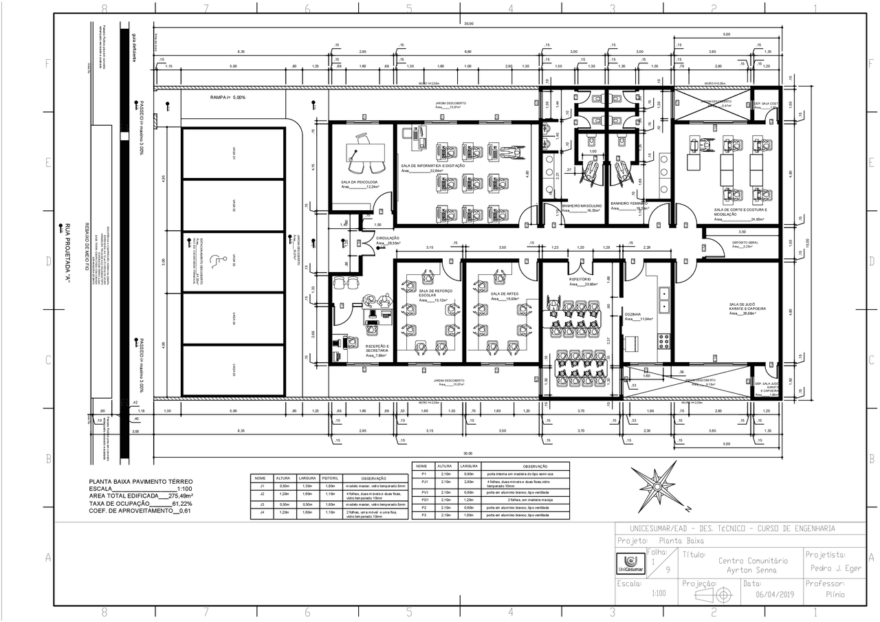 Mapa de desenho tecnico unicesumar - Docsity