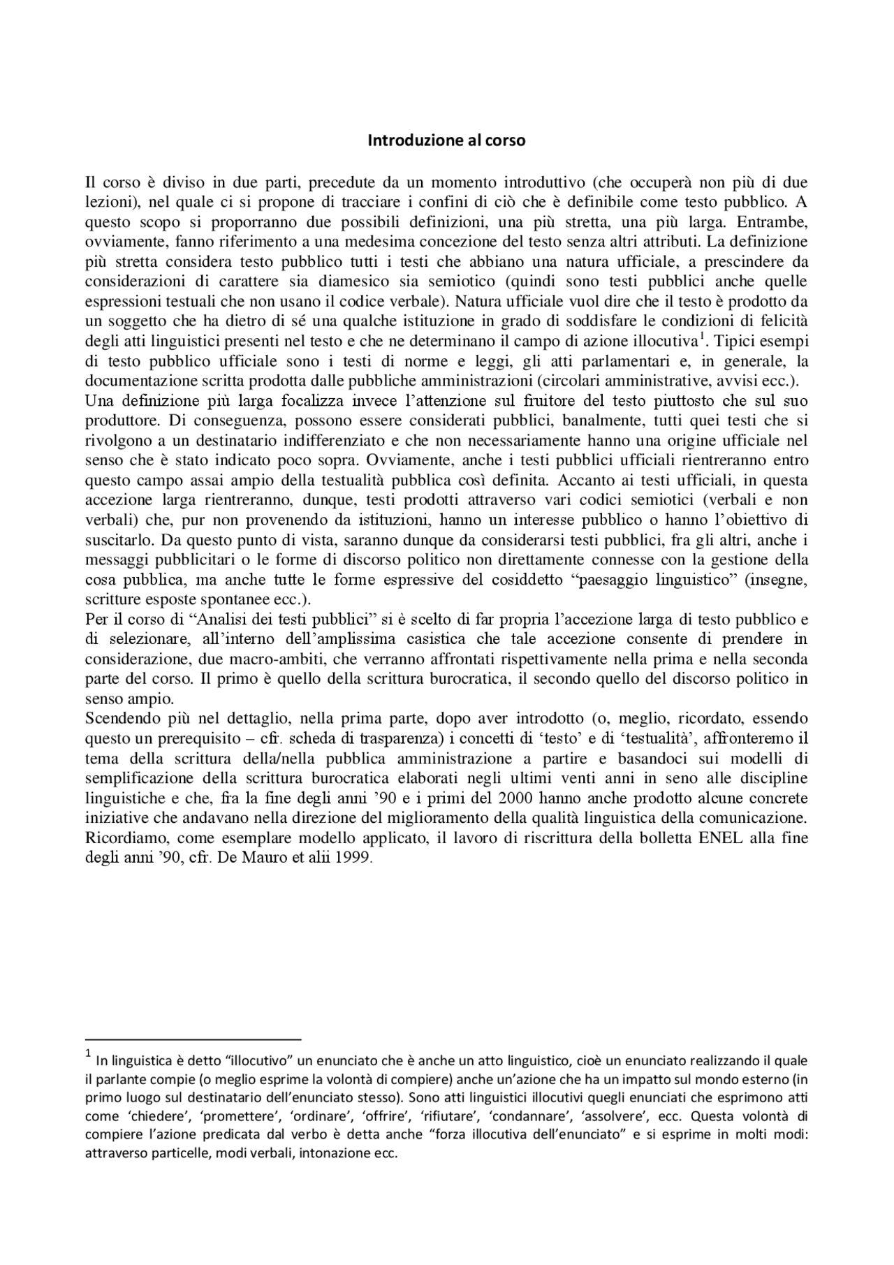 Analisi Dei Testi Pubblici Appunti Docsity