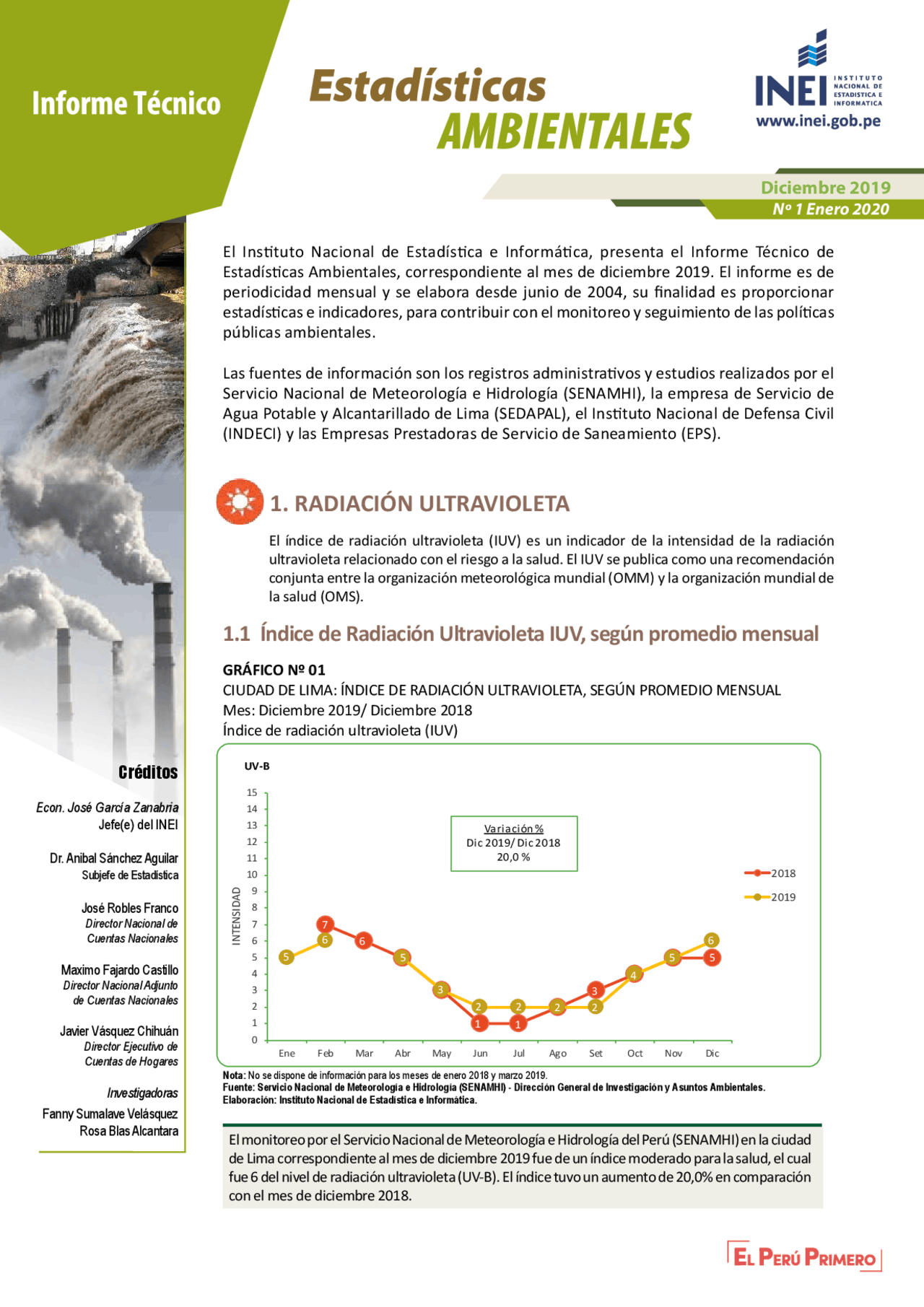 Estadísticas sobre las condiciones ambientales - Docsity