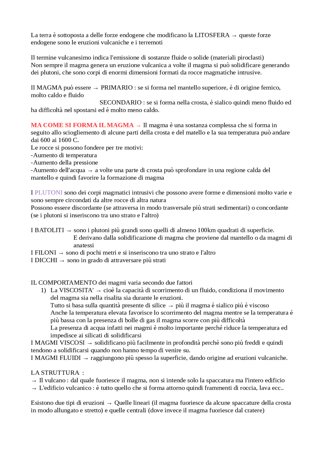 Scienze I Vulcani E I Terremoti Docsity