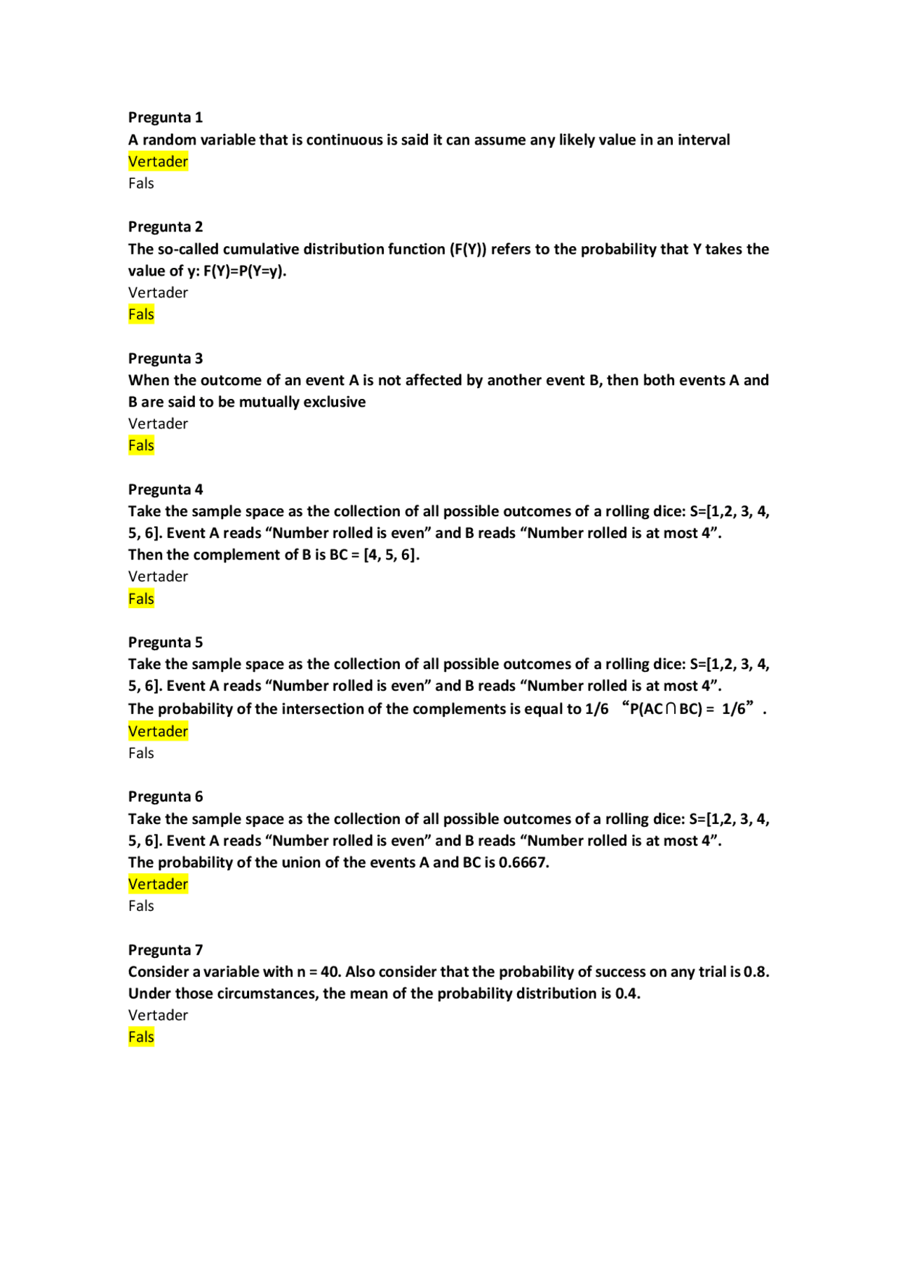 Statistics Lesson 1 & 2 Test - Docsity