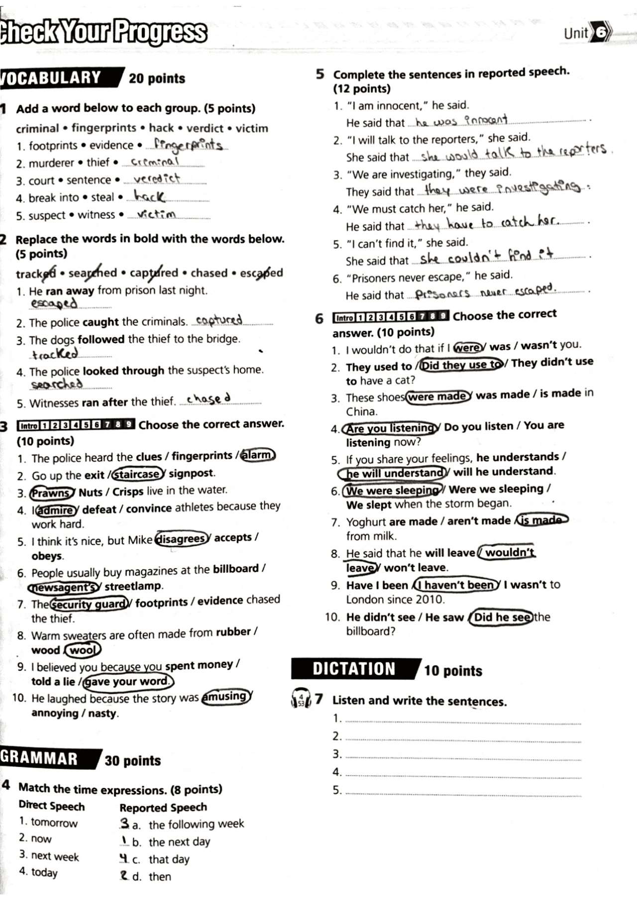 Deberes de workbook Burlington 4ESO - Docsity