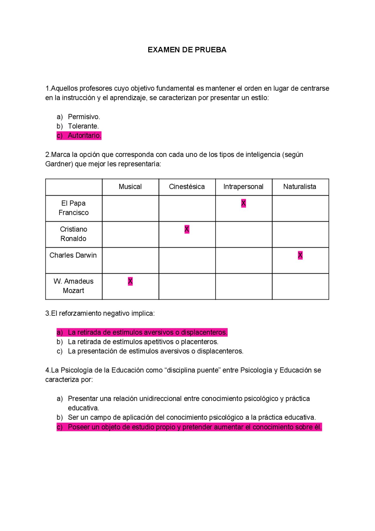 Examen de prueba 6/05/2020 - Docsity