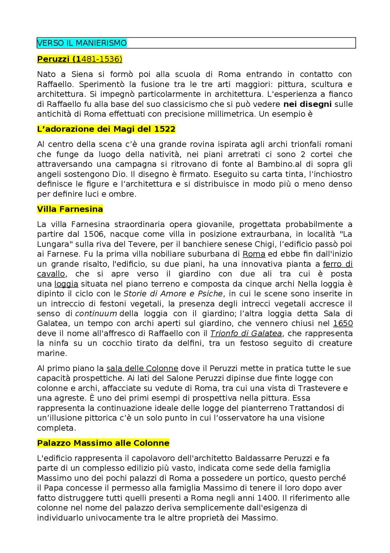 Manierismo E Barocco Docsity