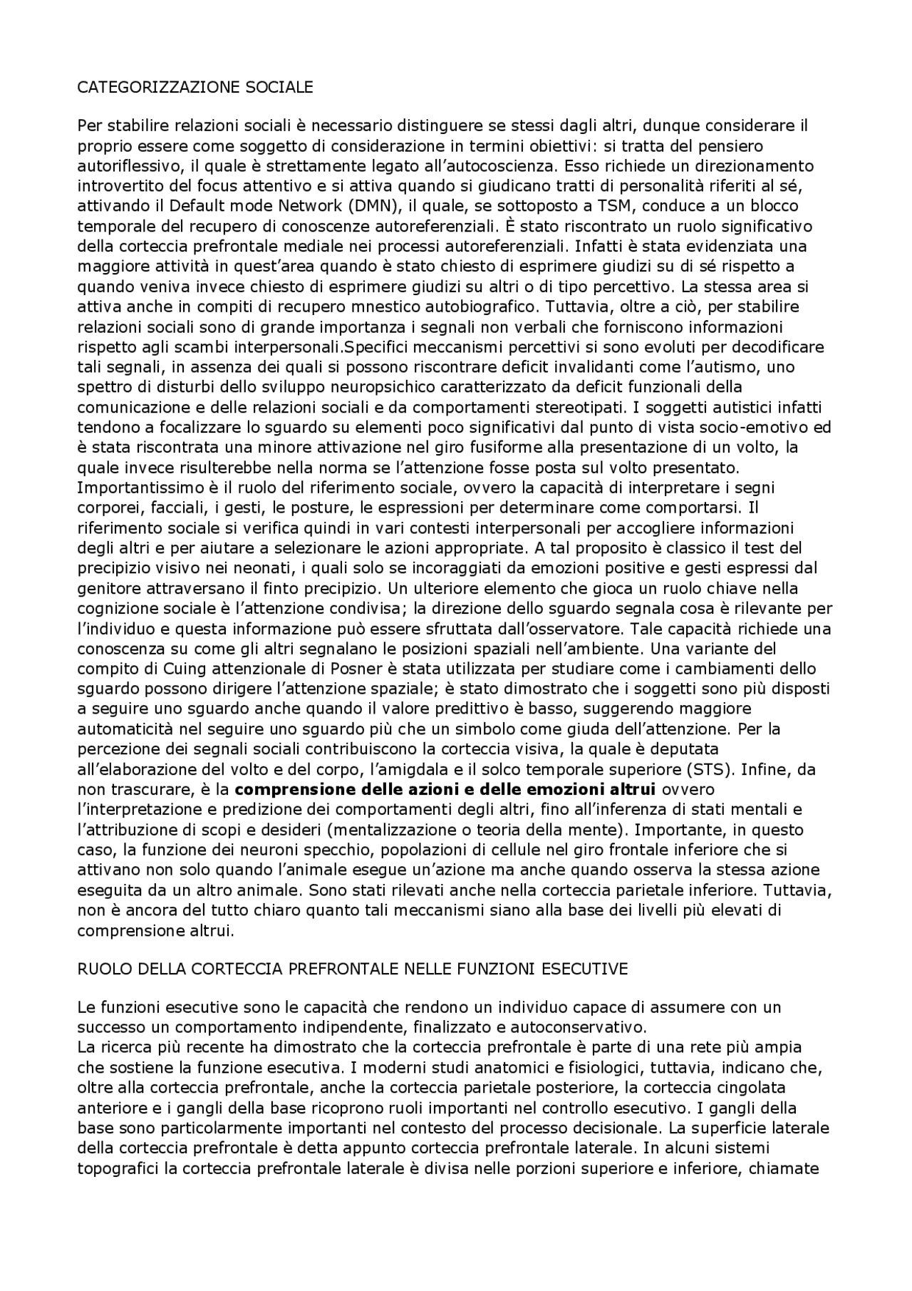 Domande E Risposte Frequenti Psicologia Cognitiva Docsity