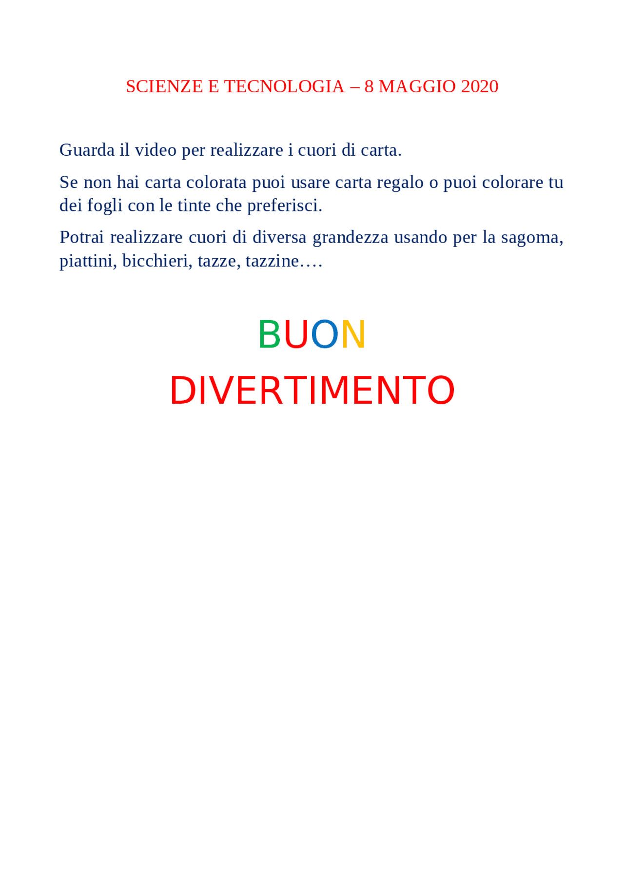 Esercitazioni Di Scienze Docsity