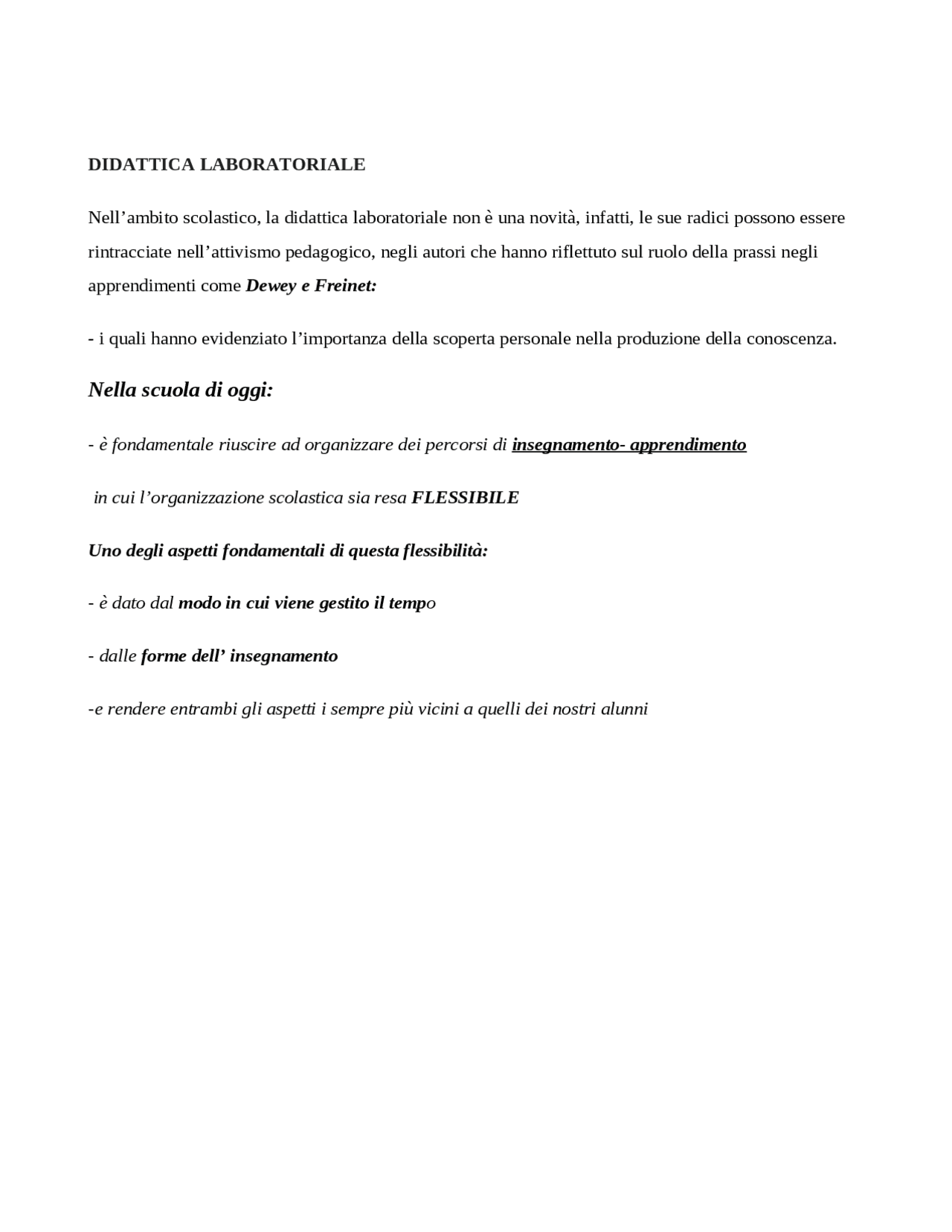 Metodologie Didattiche Dispense Di Psicologia Generale Docsity