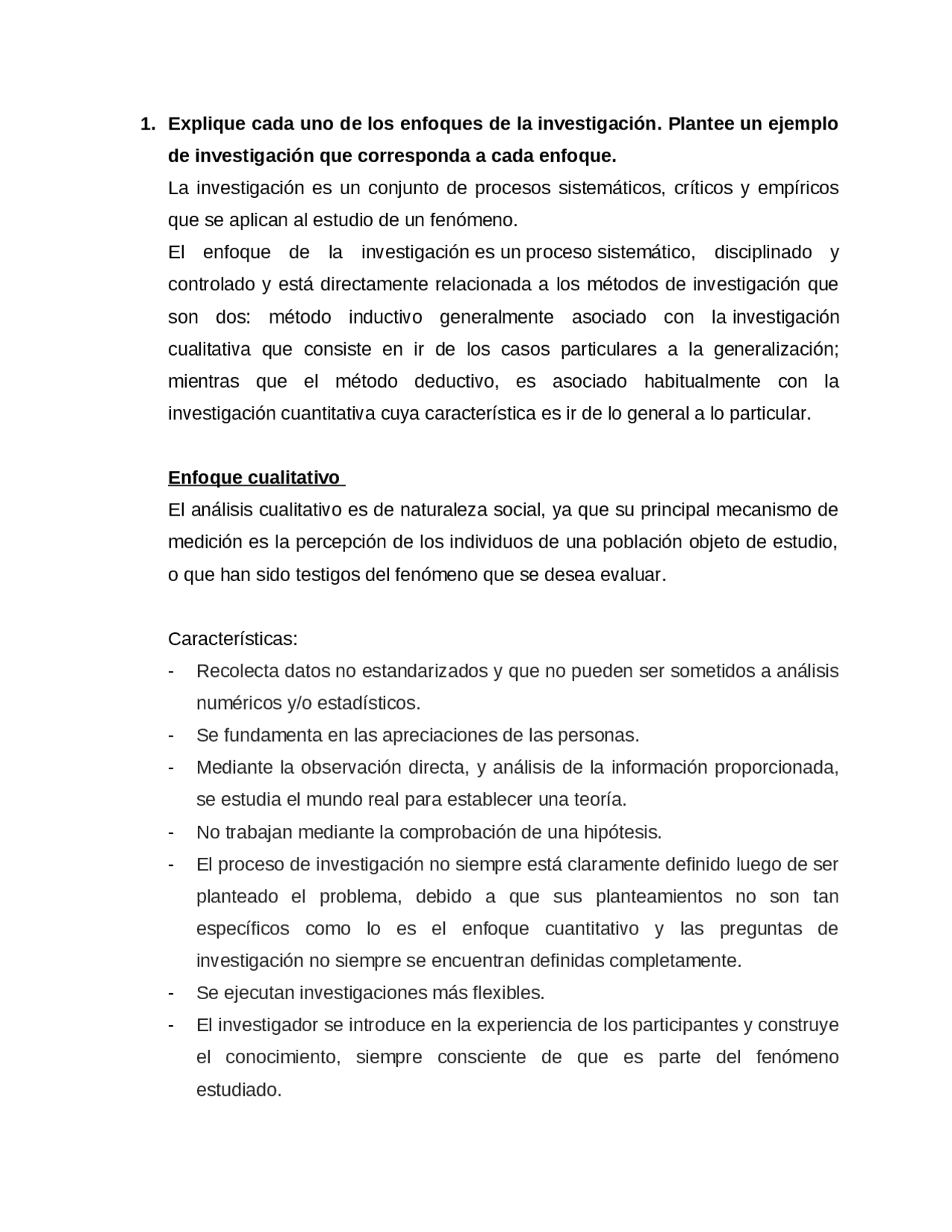 Ejemplos De Metodos De Investigacion Cualitativa