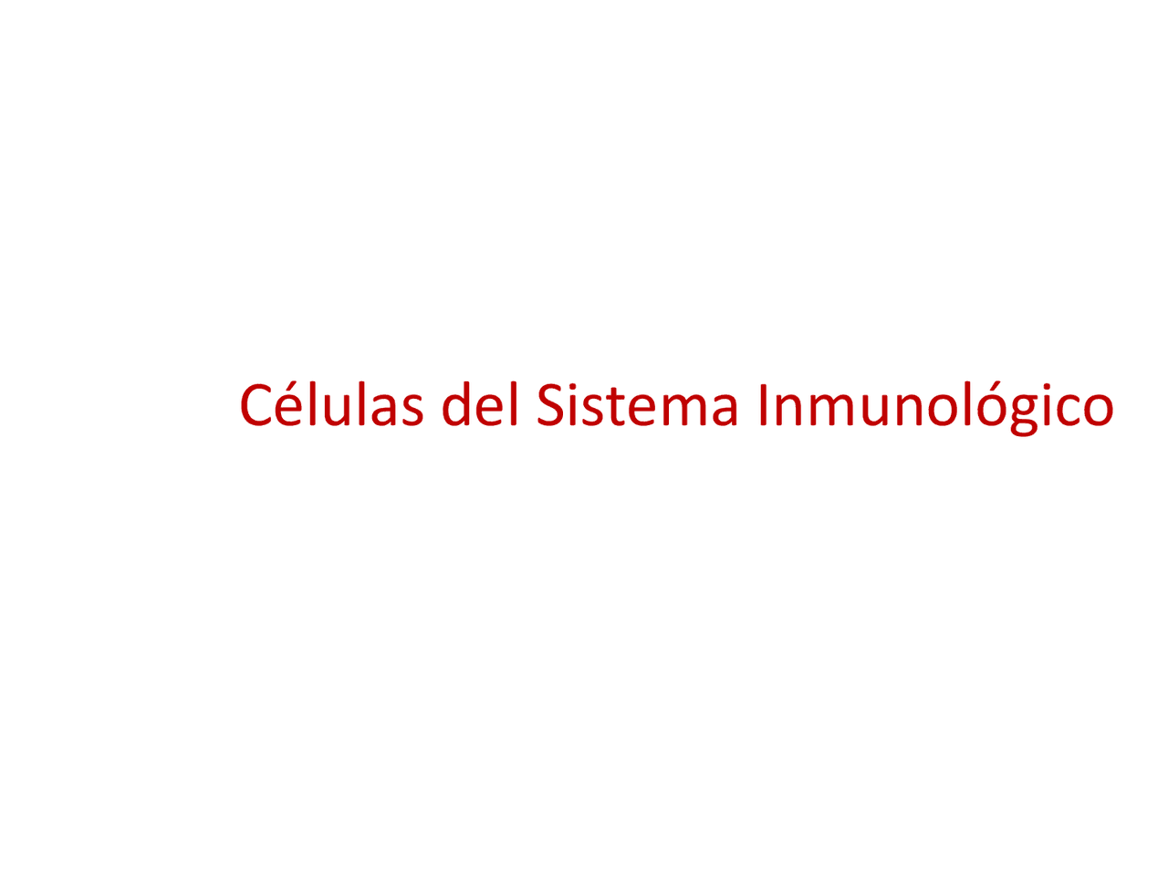 Celulas Del Sistema Inmune Apuntes De Inmunología Docsity