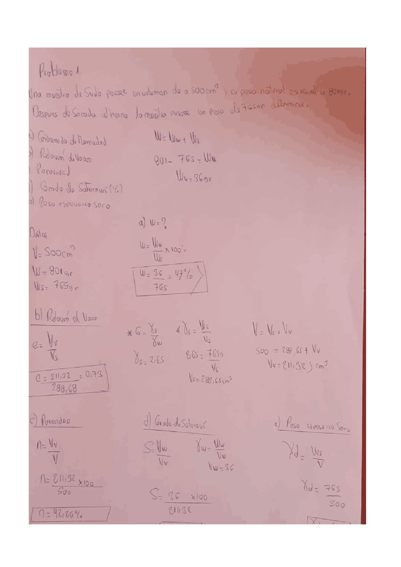 Ejercicios De Mecánica De Suelos Docsity