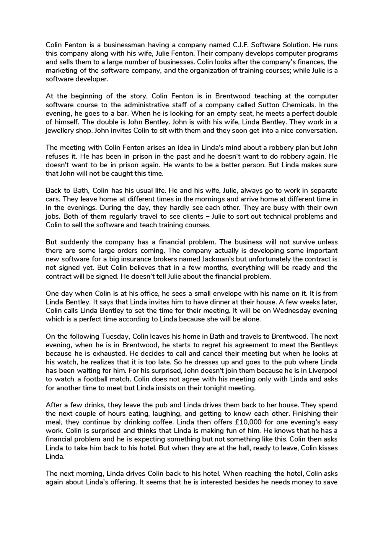 Resumen del libro Officially dead - Docsity