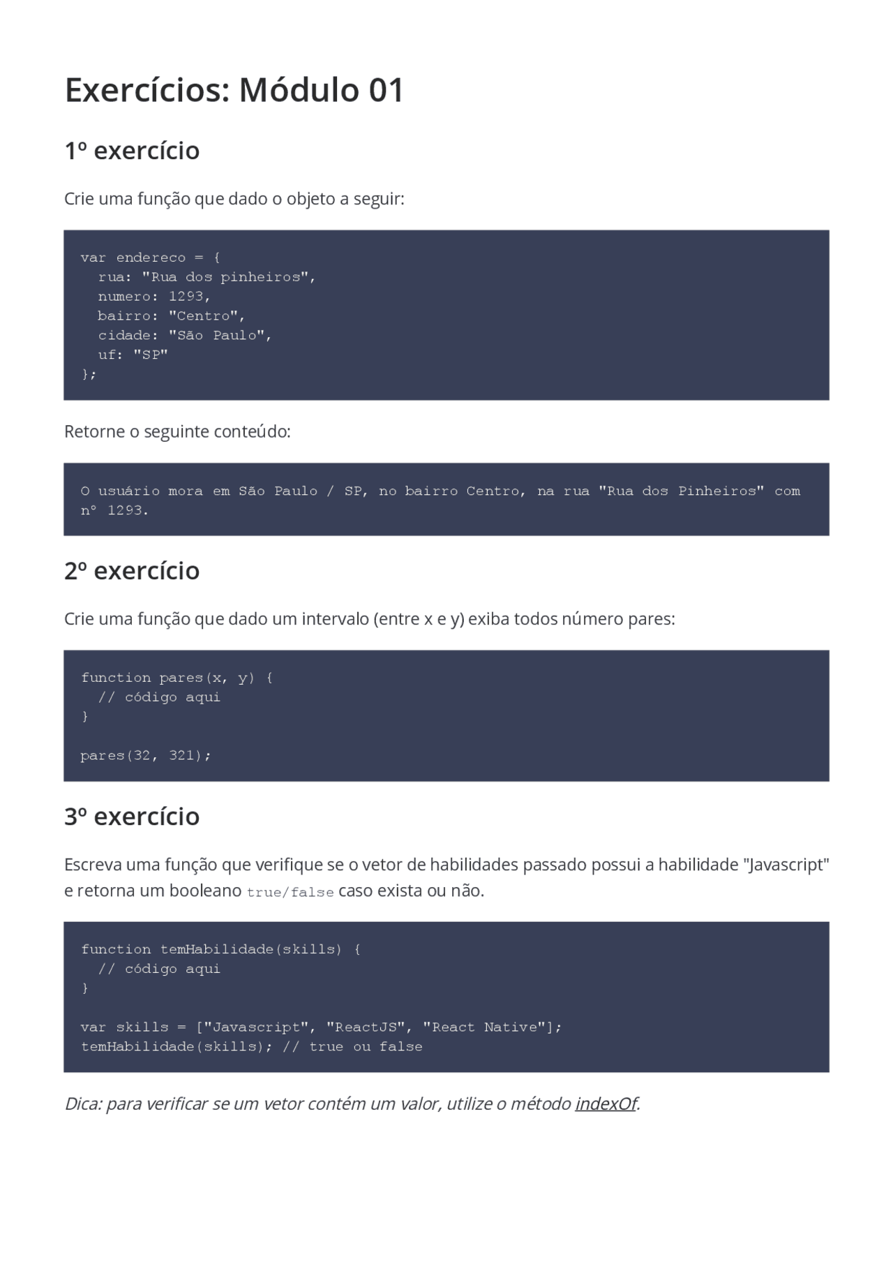 Programação Exercicio Proposto Mesmo Docsity