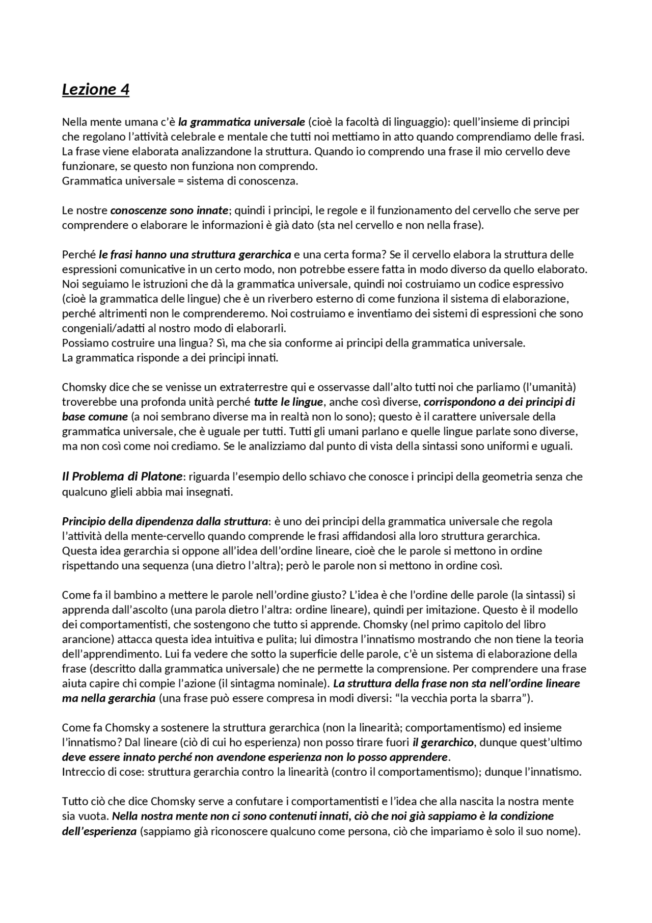 Filosofia Del Linguaggio Docsity