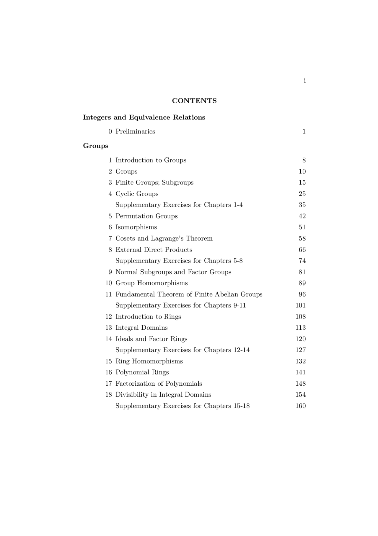 Joseph gallian modern algebra solution | Exercises Mathematics | Docsity
