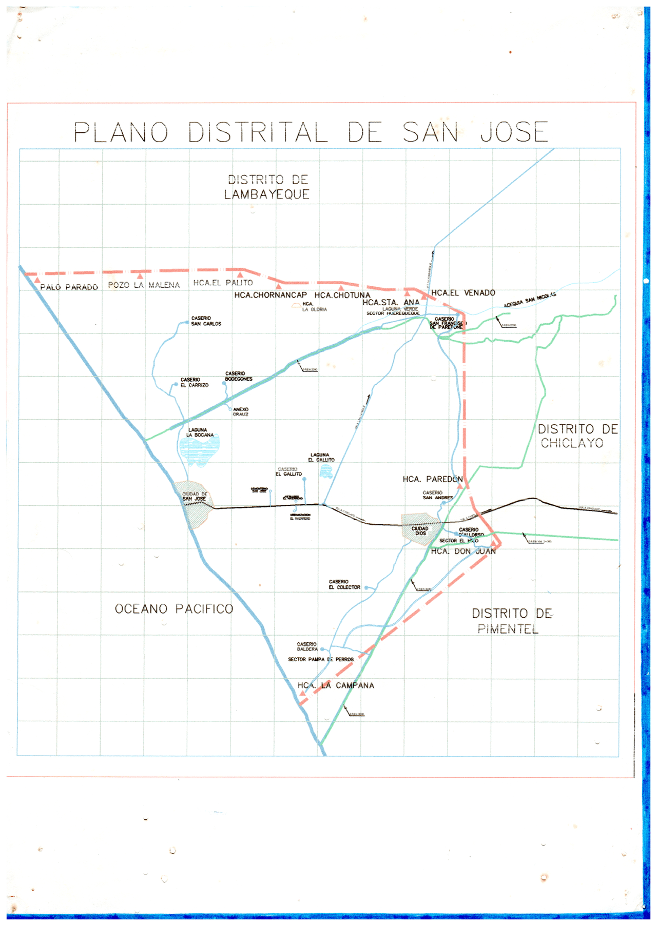 Mapa distrito San José Lambayeque - Docsity