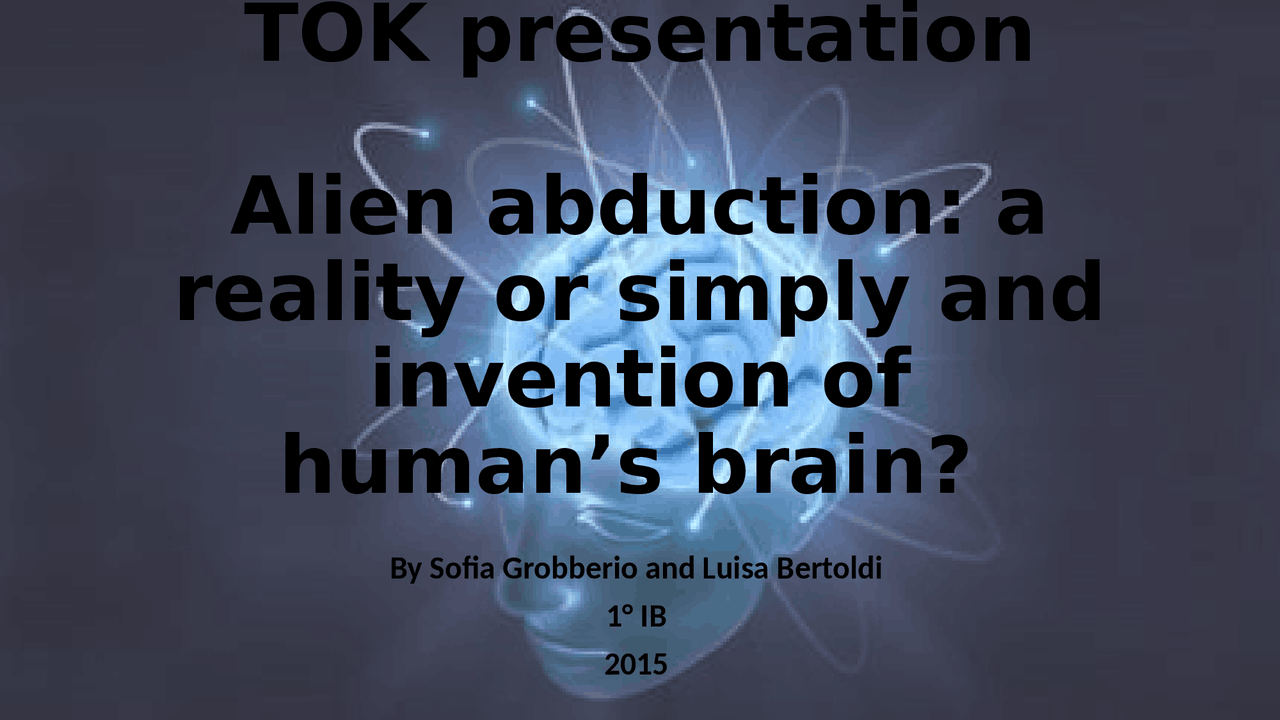 TOK Presentation (full marks) | Guide, Progetti e Ricerche di Filosofia ...