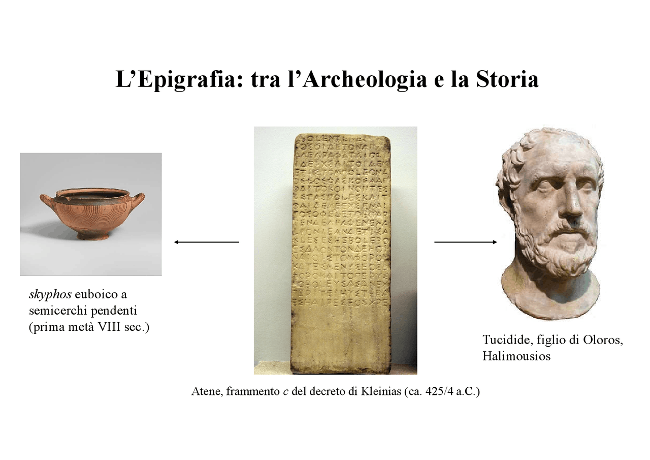 Epigrafia parte seconda - Docsity