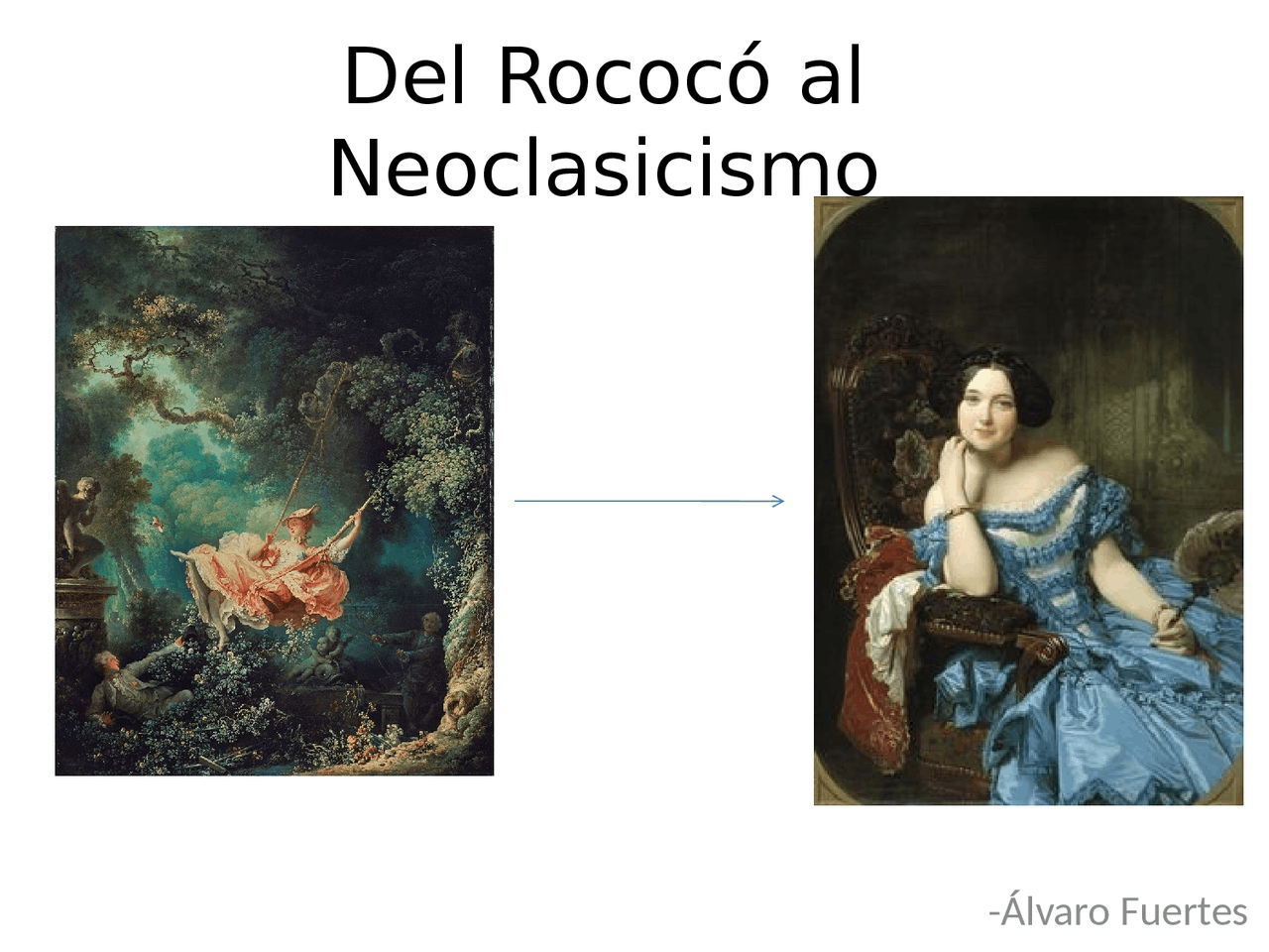 Presentación del Rococó al Neoclasicismo - Docsity