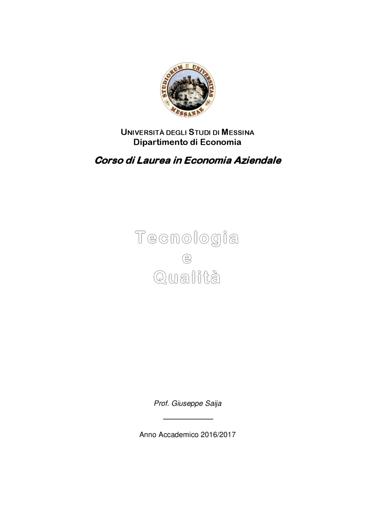Tecnologia Dei Cicli Produttivi Docsity