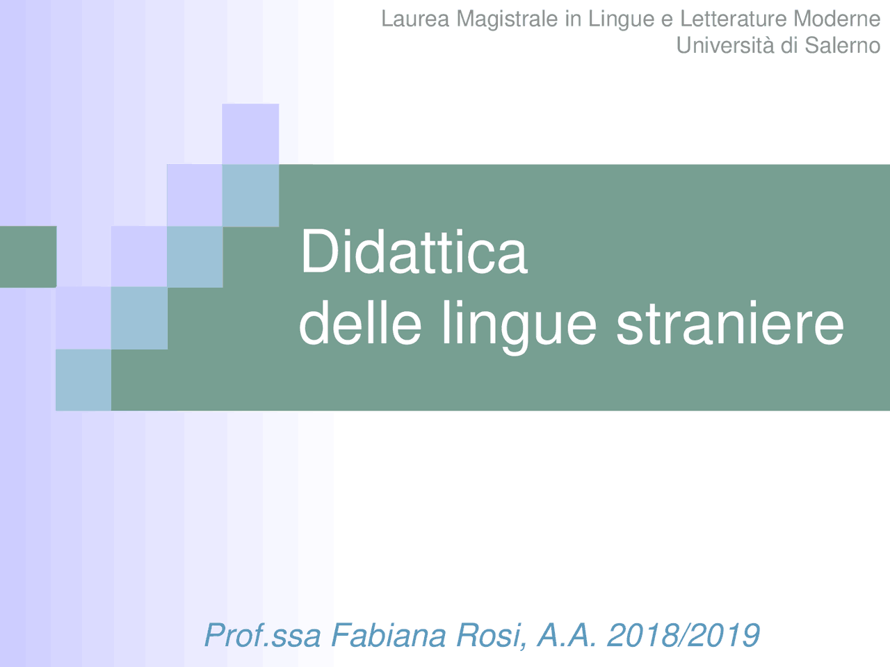 Didattica Delle Lingue Straniere Docsity