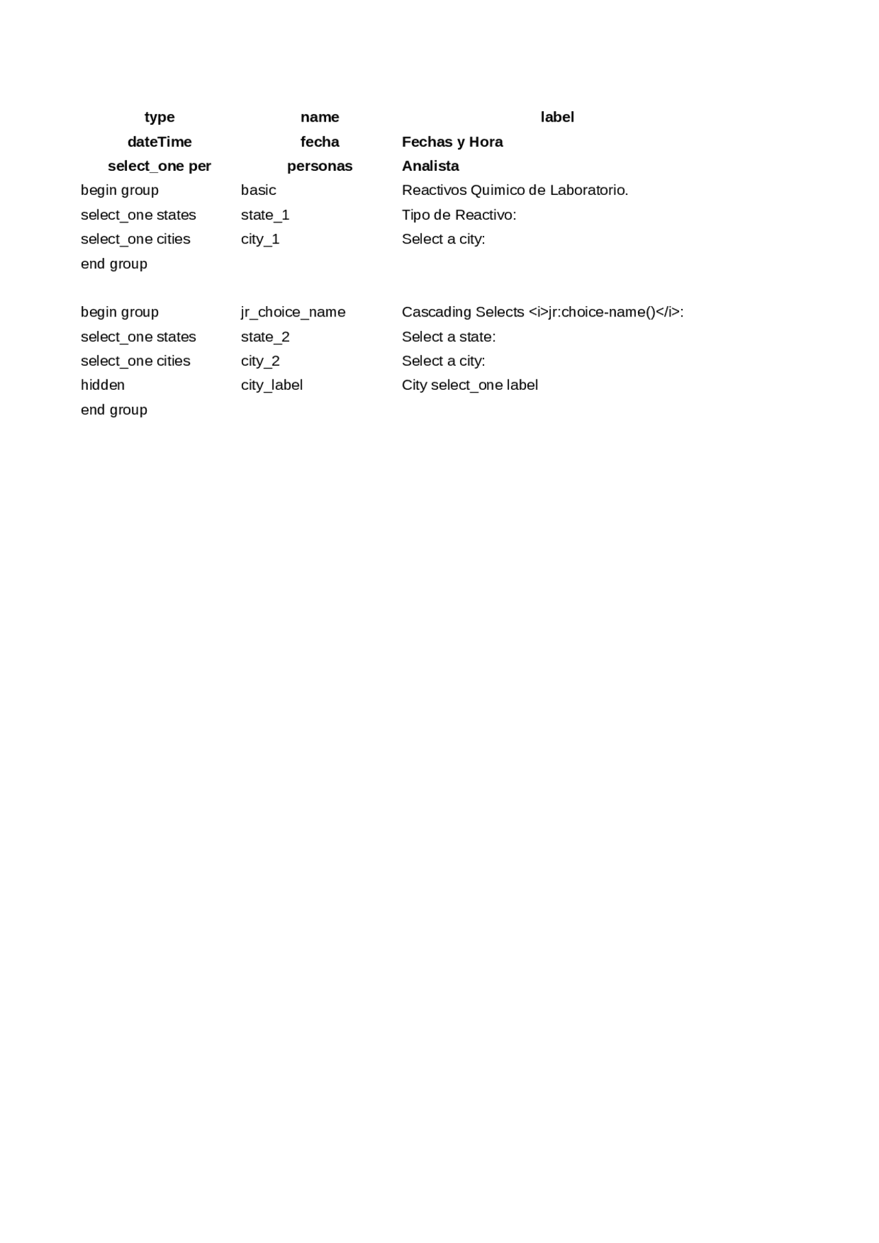 Cascading Selects Excel Docsity