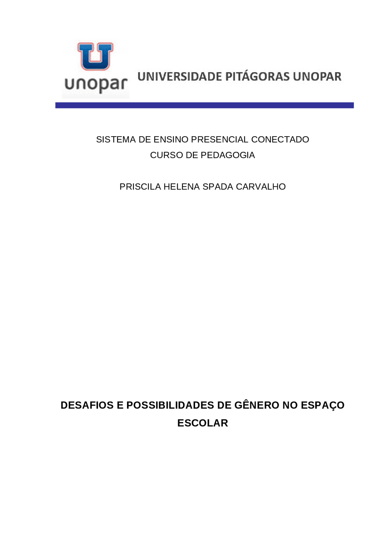 Portfólio Unopar 2° Semestre Docsity