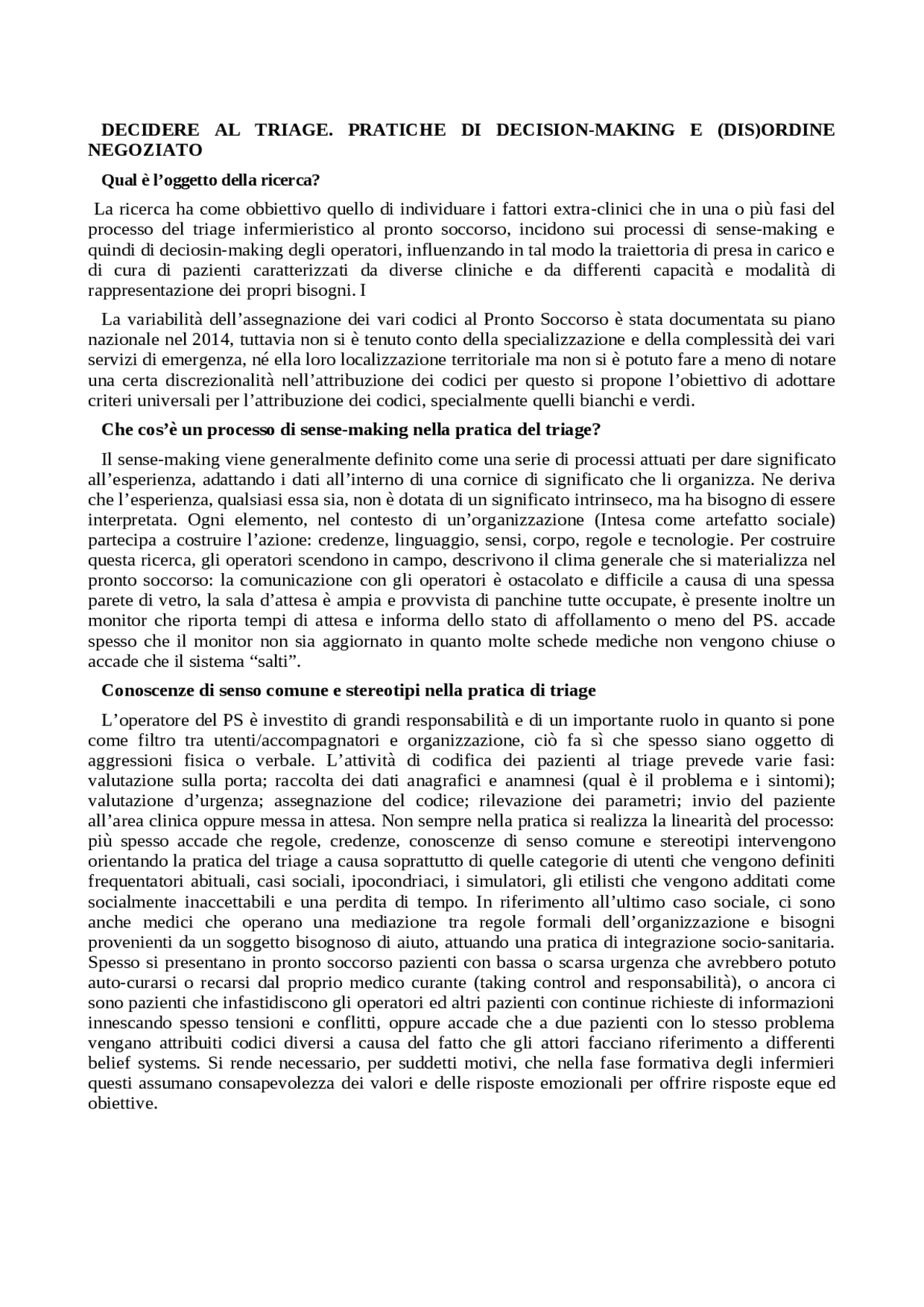 Riassunto Libro Prendersi Cura Del Welfare Docsity